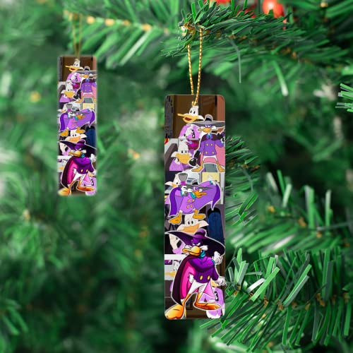 Bookmarks Metal Ruler Bookworm Mallard Reading Darkwing Measure Duck Tassels Bookography for Book Bibliophile Gift Reading Christmas Ornament Markers