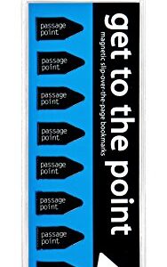 Get to the Point - Passage Point Magnetic Arrow bookmarks - BLACK-Set of 8 - Arrow Line Book Marker Pack is Ideal for Men, Women,Teens & Kids! Great for Bible Study, School & Work!