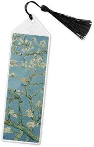 almond blossoms (van gogh) book mark w/tassel