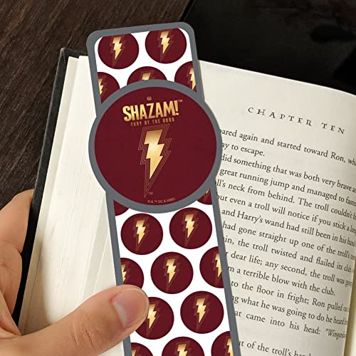 Shazam! Fury of The Gods Lightning Bolt Set of 3 Glossy Laminated Bookmarks