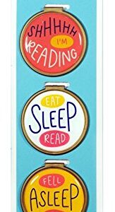 Just Clip it! Quote Bookmarks - (Set of 3 clip over the page markers). Funny Bookmark Set - Ideal for Bookworms of all ages. Adults Men Women Teens & Kids love our fun Domed Designs!