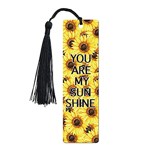 FIVE ELEPHANT You are My Sun Shine Floral Featuring Funny Inspirational Bookmark, Reader Gifts, Reading Gifts, Gift for Book Lover Writers Friend