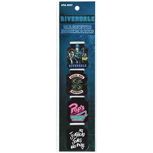 Ata-Boy Riverdale Set of 4 1" Magnetic Page-Top Bookmarks