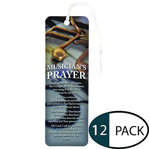 Musician's Prayer Cardstock Tassel Bookmark Pack of 12