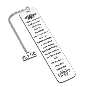 graduation gifts for her him college masters degree nurse phd gifts class of 2023 kindergarten high school preschool inspirational bookmark bulk for women men students senior 2023