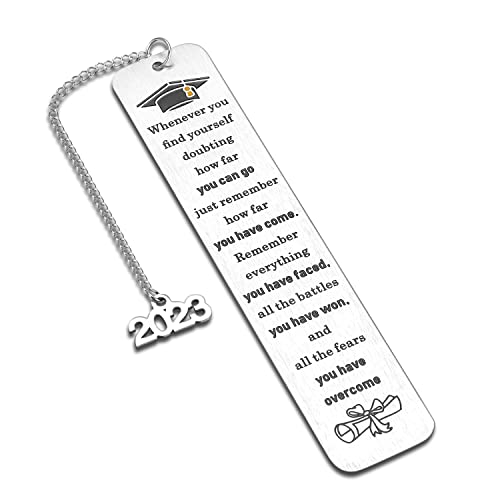 Graduation Gifts for Her Him College Masters Degree Nurse PhD Gifts Class of 2023 Kindergarten High School Preschool Inspirational Bookmark Bulk for Women Men Students Senior 2023