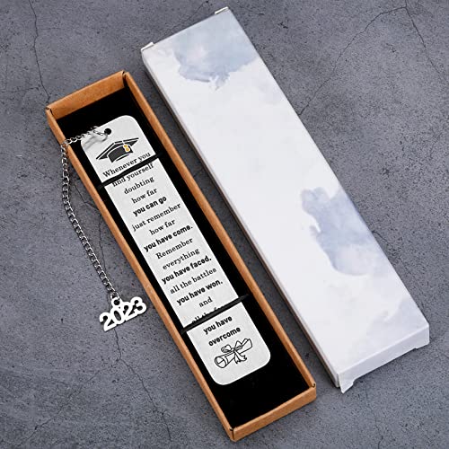 Graduation Gifts for Her Him College Masters Degree Nurse PhD Gifts Class of 2023 Kindergarten High School Preschool Inspirational Bookmark Bulk for Women Men Students Senior 2023