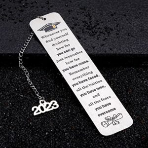 Graduation Gifts for Her Him College Masters Degree Nurse PhD Gifts Class of 2023 Kindergarten High School Preschool Inspirational Bookmark Bulk for Women Men Students Senior 2023