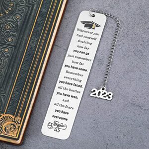 Graduation Gifts for Her Him College Masters Degree Nurse PhD Gifts Class of 2023 Kindergarten High School Preschool Inspirational Bookmark Bulk for Women Men Students Senior 2023