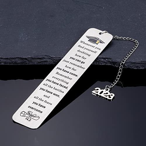 Graduation Gifts for Her Him College Masters Degree Nurse PhD Gifts Class of 2023 Kindergarten High School Preschool Inspirational Bookmark Bulk for Women Men Students Senior 2023