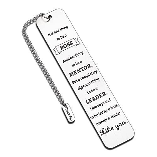 Boss Day Gifts, Boss Gifts for Women Men, Employee Appreciation Gifts for Bosses Day Gifts, Thank You Gifts Bookmark for Boss Mentor Leader Goodbye Leaving Away Retirement Christmas Gifts for Boss