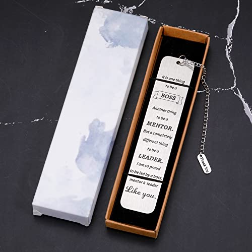 Boss Day Gifts, Boss Gifts for Women Men, Employee Appreciation Gifts for Bosses Day Gifts, Thank You Gifts Bookmark for Boss Mentor Leader Goodbye Leaving Away Retirement Christmas Gifts for Boss