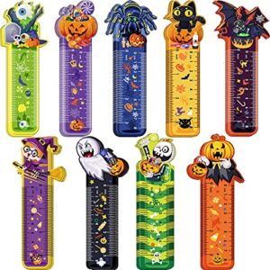 108 pieces halloween bookmark rulers for kids students ghost pumpkin cartoon animal halloween theme pattern prints page markers for trick or treat prizes classroom rewards holiday party decorations