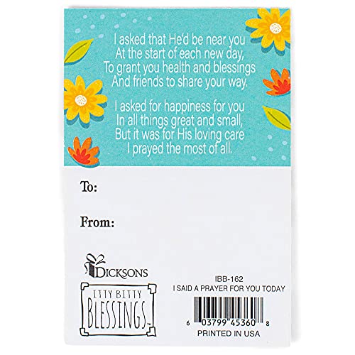 Said A Prayer Blue 3 x 2 Cardstock Keepsake Itty Bitty Bookmarks Pack of 24