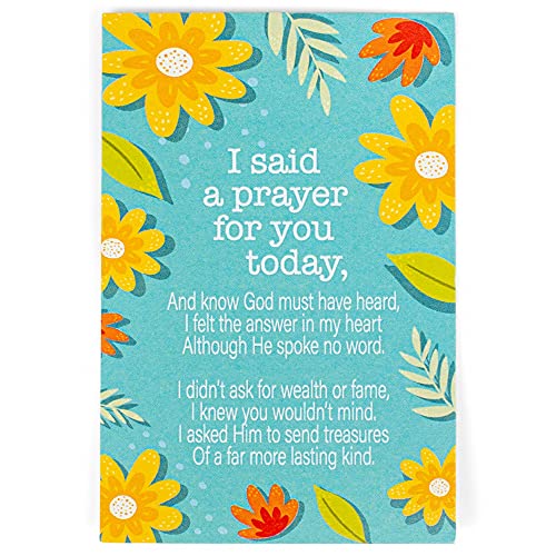 Said A Prayer Blue 3 x 2 Cardstock Keepsake Itty Bitty Bookmarks Pack of 24