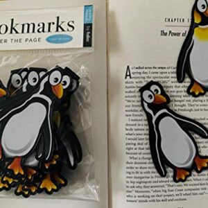 Penguin Bookmarks - (Set of 20 Book Markers) Bulk Animal Bookmarks for Students, Kids, Teens, Girls & Boys. Ideal for Reading incentives, Birthday Favors, Reading Awards and Classroom Prizes!