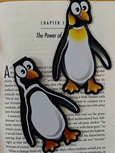 Penguin Bookmarks - (Set of 20 Book Markers) Bulk Animal Bookmarks for Students, Kids, Teens, Girls & Boys. Ideal for Reading incentives, Birthday Favors, Reading Awards and Classroom Prizes!