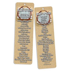 Book of The Bible Bookmarks (12-Pack) - Religious Basket Stuffers for Bible Studies VBS Cell Group Good Friday Easter Thanksgiving Christmas Church Supplies