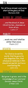 god’s plan of salvation bookmark set (50)