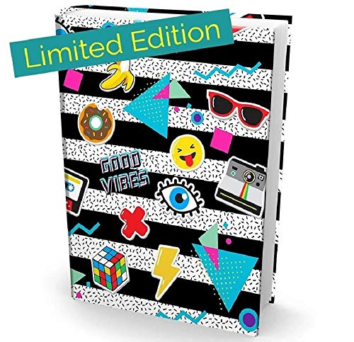 Book Sox - 6 Jumbo Prints Stretchable Book Covers with 2 Limited Editions: Unicorn and Retro and Bonus Package of Mechanical Color Pencils