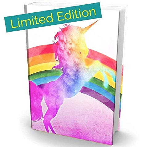 Book Sox - 6 Jumbo Prints Stretchable Book Covers with 2 Limited Editions: Unicorn and Retro and Bonus Package of Mechanical Color Pencils