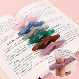 Book Page Holder, Resin Thumb Book Support Book Page Holder for Keep Book Open, Book Opener Bookmarks