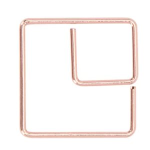 Paper Clip Wire Iron Office Clip Square Document Bookmark Marking Clip Stationary Supplie