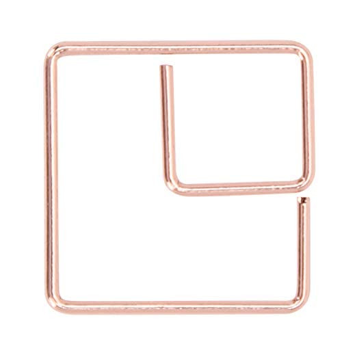 Paper Clip Wire Iron Office Clip Square Document Bookmark Marking Clip Stationary Supplie