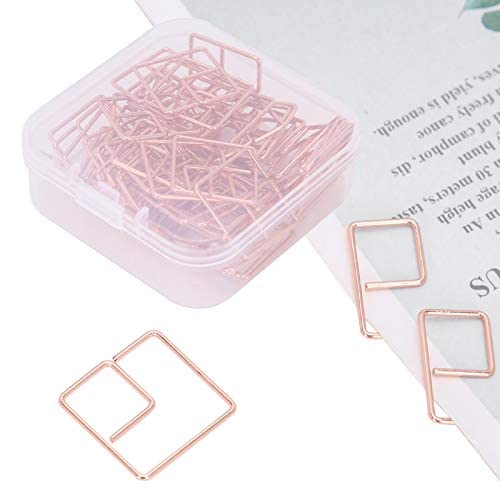 Paper Clip Wire Iron Office Clip Square Document Bookmark Marking Clip Stationary Supplie