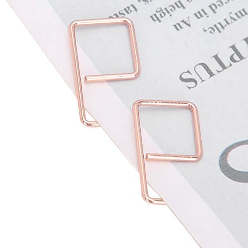 Paper Clip Wire Iron Office Clip Square Document Bookmark Marking Clip Stationary Supplie