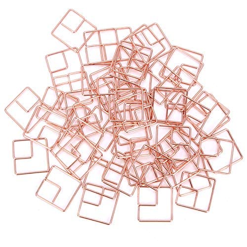 Paper Clip Wire Iron Office Clip Square Document Bookmark Marking Clip Stationary Supplie