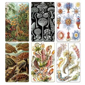 Creanoso Ernst Haeckel Bookmarks Series 2 (60-Pack) - Premium Quality Gift Ideas for Children, Teens, & Adults for All Occasions - Stocking Stuffers Party Favor & Giveaways