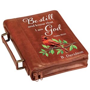 personalized cardinal brown bible case