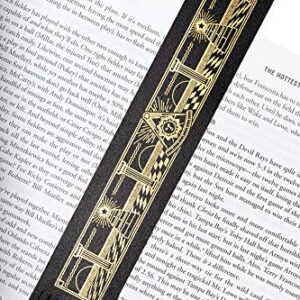 MasonicMan Freemasonry Leather Bookmark Pastmaster Made in The UK