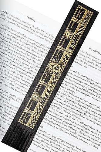 MasonicMan Freemasonry Leather Bookmark Pastmaster Made in The UK