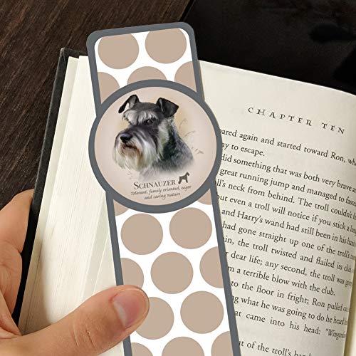 Schnauzer Dog Breed Set of 3 Glossy Laminated Bookmarks