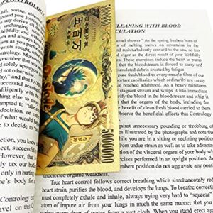 YJacuing Anime Dr. Stone Gold Coated Banknote, Limited Edition Collectible Bill Bookmark (5 PCS Collection)