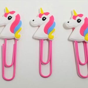 Set of 12 Unicorn Paperclips or Bookmarkers