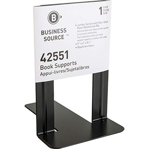 Business Source Bookends Desktop Book Stand, 2/PR (42551)