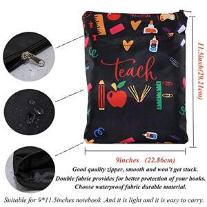 Teacher Book Sleeve Gift Instructor Book Cover Best Teacher Ever Book Pouch Teacher Day Book Bag Waterproof with Zipper Pouch Pocket Tablet Protect Gift (TeachInspiredBB)