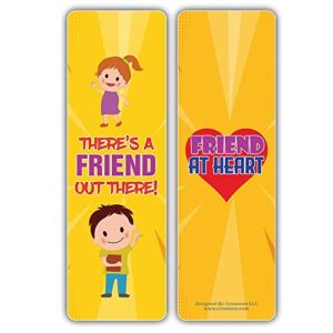 Creanoso Friends are Forever Bookmarks (5-Sets X 6 Cards) – Daily Inspirational Card Set – Interesting Book Page Clippers – Great Gifts for Adults and Professionals