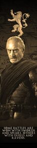 tywin lannister game of thrones bookograph metal bookmark