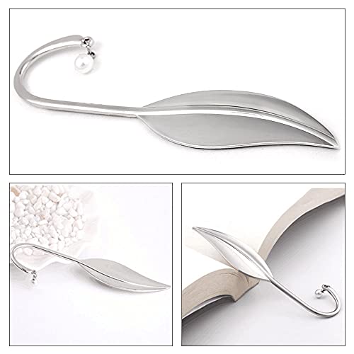 2 Pcs Metal Feather Bookmarks Feather Pendant Bookmarks Creative Exquisite Book Marks Classical Gift Office School Stationery Supply