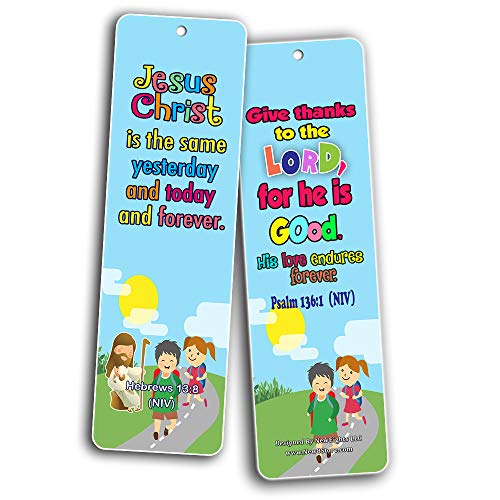 Ten Commandments Memory Verses Bookmarks for Kids (30-Pack) - Perfect Giveaways for Children’s Ministry and Sunday Schools