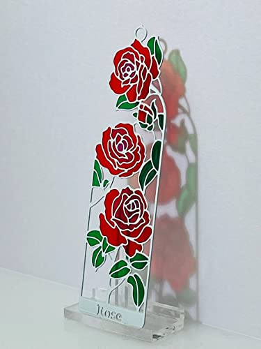 Stained-Glass Style Bookmark [SD] ( Rose )