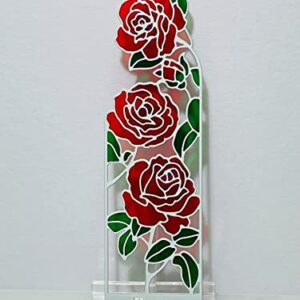 Stained-Glass Style Bookmark [SD] ( Rose )