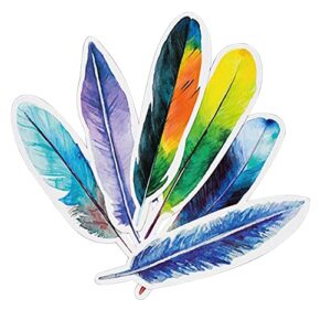 feather paper bookmarks, 30 pcs, creative, colorful, reading markers, unique gifts (white)