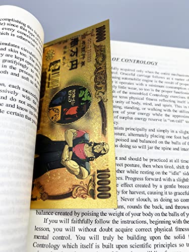 YJacuing Anime Cowboy Bebop Gold Coated Banknote, Limited Edition Collectible Bill Bookmark (6 PCS Collection)