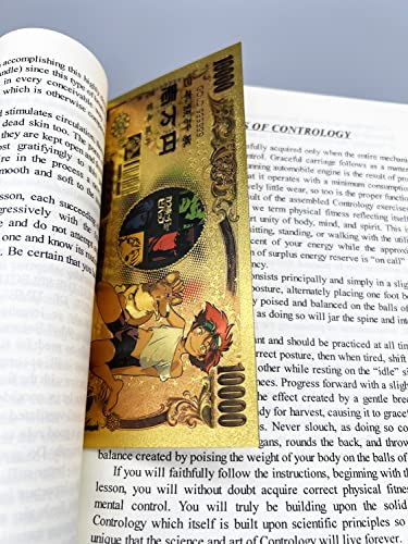 YJacuing Anime Cowboy Bebop Gold Coated Banknote, Limited Edition Collectible Bill Bookmark (6 PCS Collection)