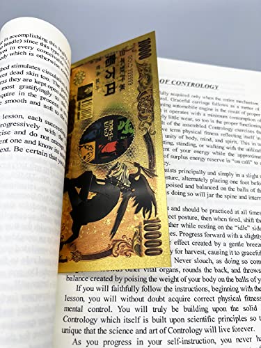 YJacuing Anime Cowboy Bebop Gold Coated Banknote, Limited Edition Collectible Bill Bookmark (6 PCS Collection)